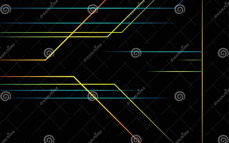 Abstract Digital Background Geometry Line with Dashes Stock ...