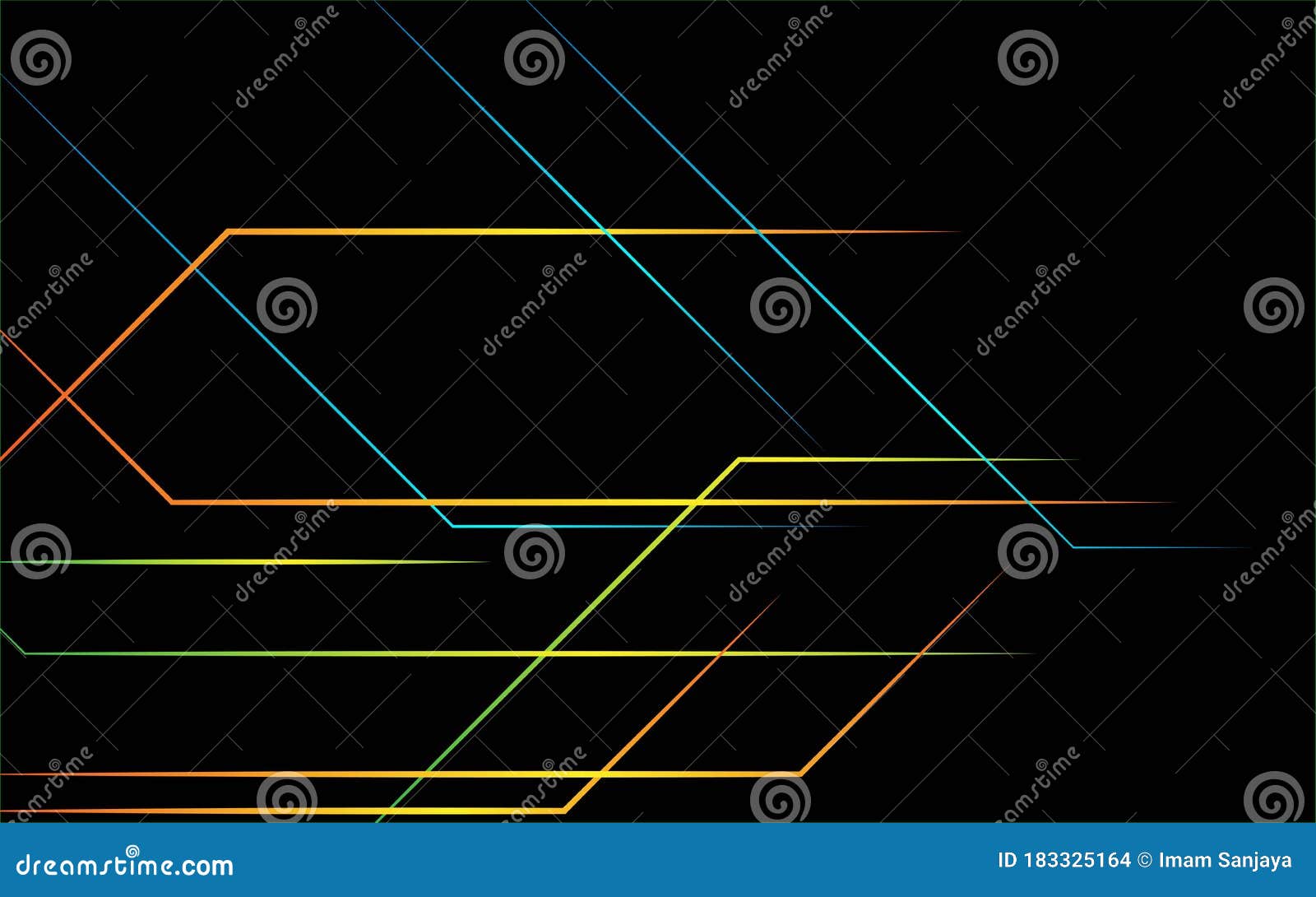 Abstract Digital Background Geometry Line with Dashes Stock ...