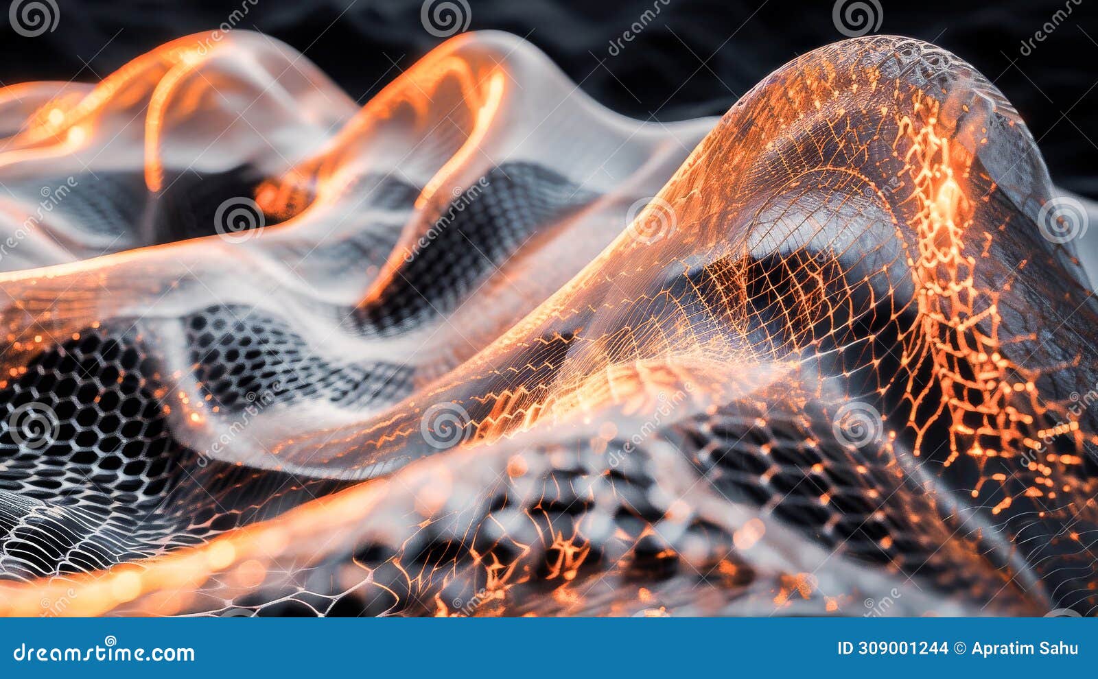 Futuristic Mesh Lines Background Stock Illustration - Illustration of ...