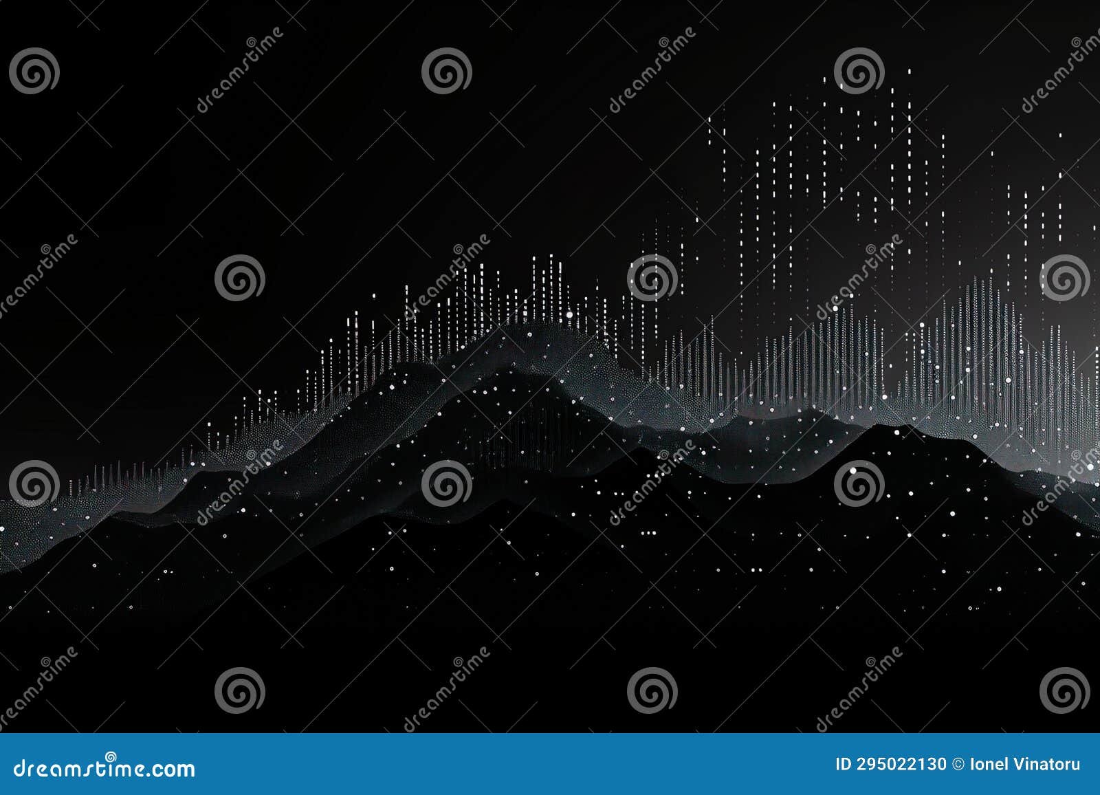 Abstract Digital Background, Interaction between Data and Patterns ...