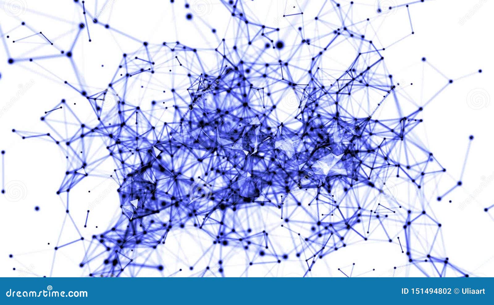 Abstract Digital Background with Large Moving Objects on a White ...