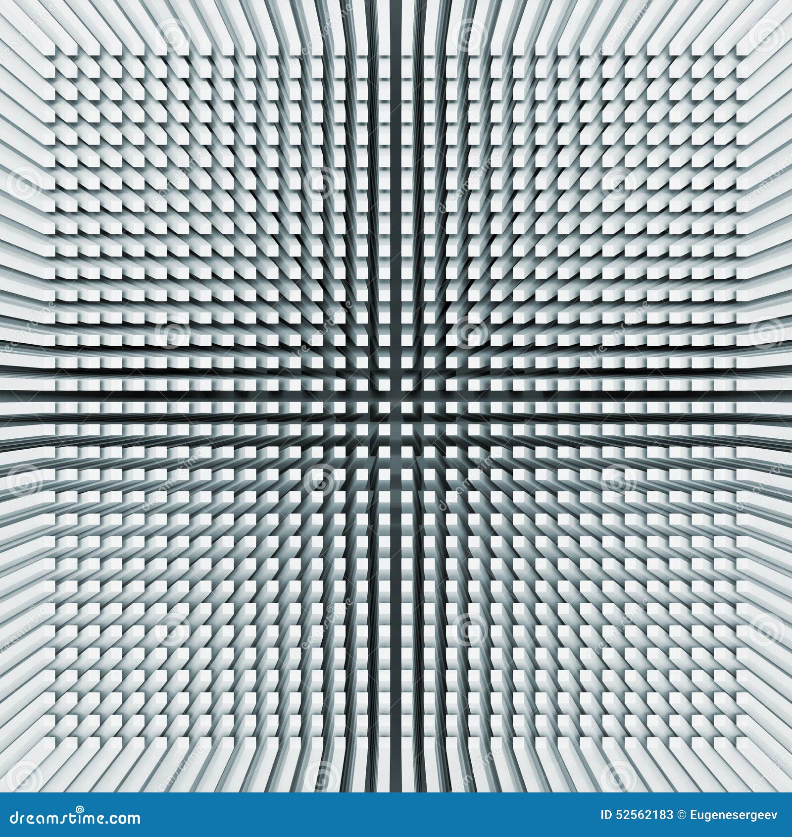 Abstract Digital Background with Light Blue Invert Perspective Stock ...