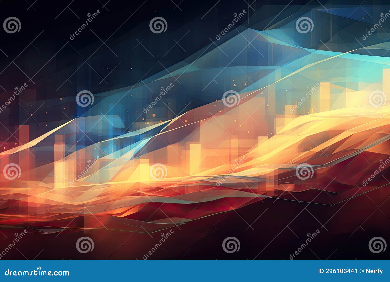 Abstract Digital Background, Light and Sparkles, Modern Technology ...