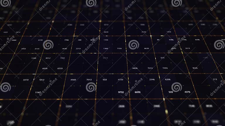 Abstract Digital Background with Matrix of Numeric Values. Animation ... Abstract Digital Background with Matrix of Numeric Values. Animation ...