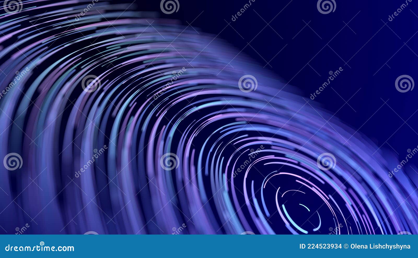 Abstract Digital Background of Moving Particles. Information Space Flow ...