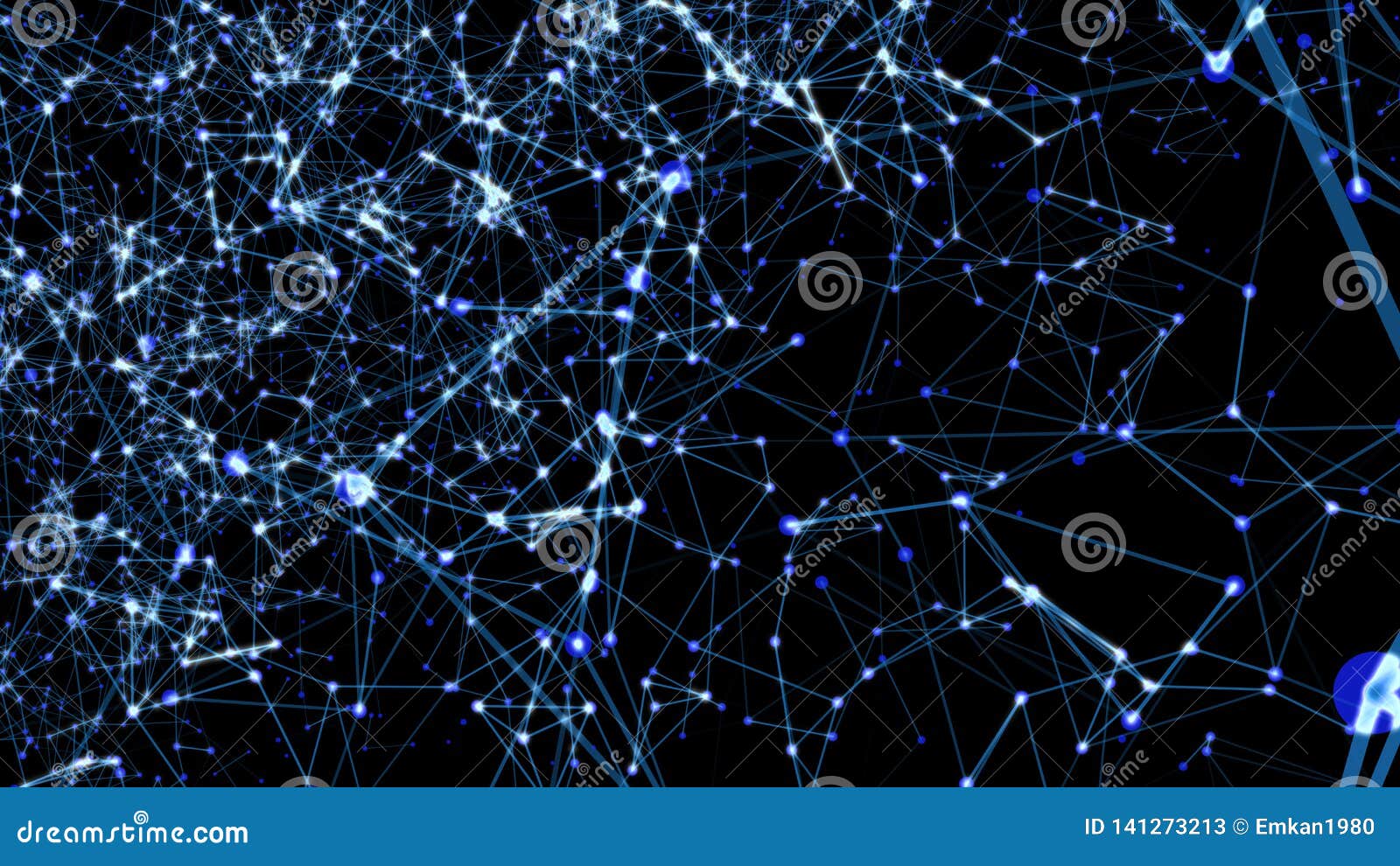 Abstract Digital Background Plexus Effect Abstract Polygonal Background With Connecting Dots