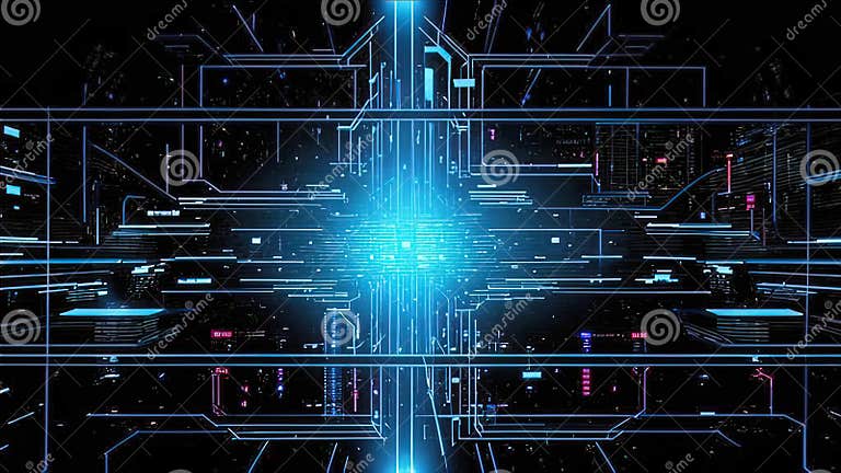 Abstract Digital Background with Smooth Lines and Particles, Ideal for ...