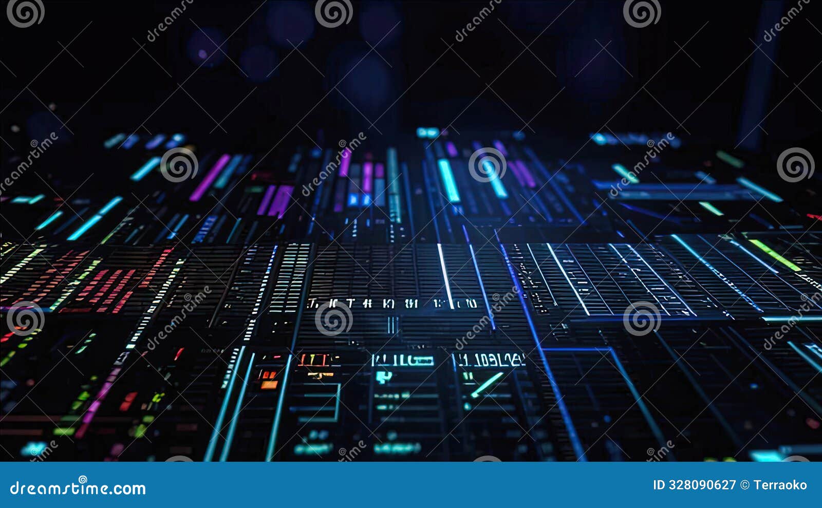 Abstract Digital Background with Smooth Lines and Particles, Ideal for ...