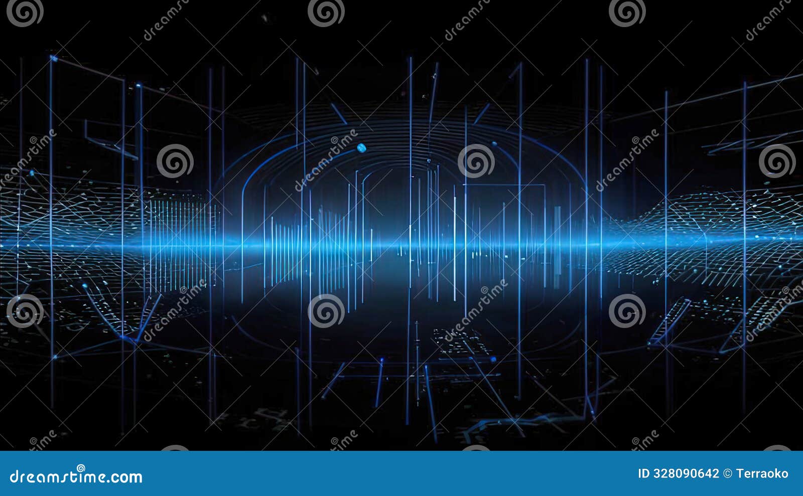 Abstract Digital Background with Smooth Lines and Particles, Ideal for ...