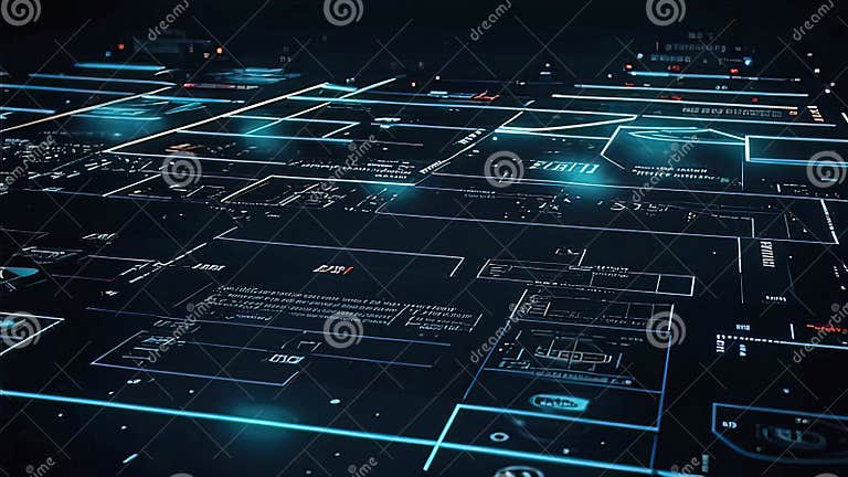 Abstract Digital Background with Smooth Lines and Particles, Ideal for ...