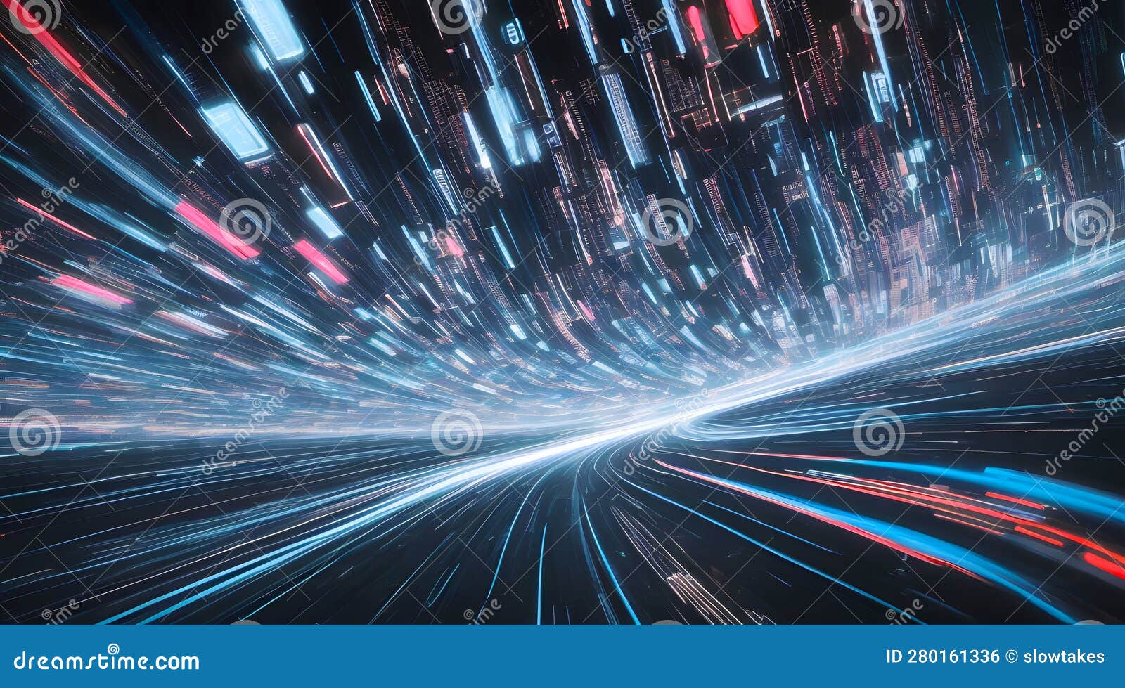 Abstract Digital Background Tech Binary Code Featuring Female Programmer Immersed In Coding