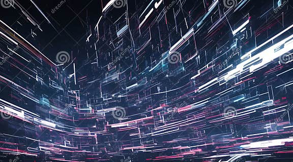 Abstract Digital Background Tech Binary Code Featuring Female ...
