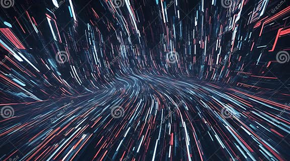 Abstract Digital Background Tech Binary Code Featuring Female Programmer Immersed in Coding ...