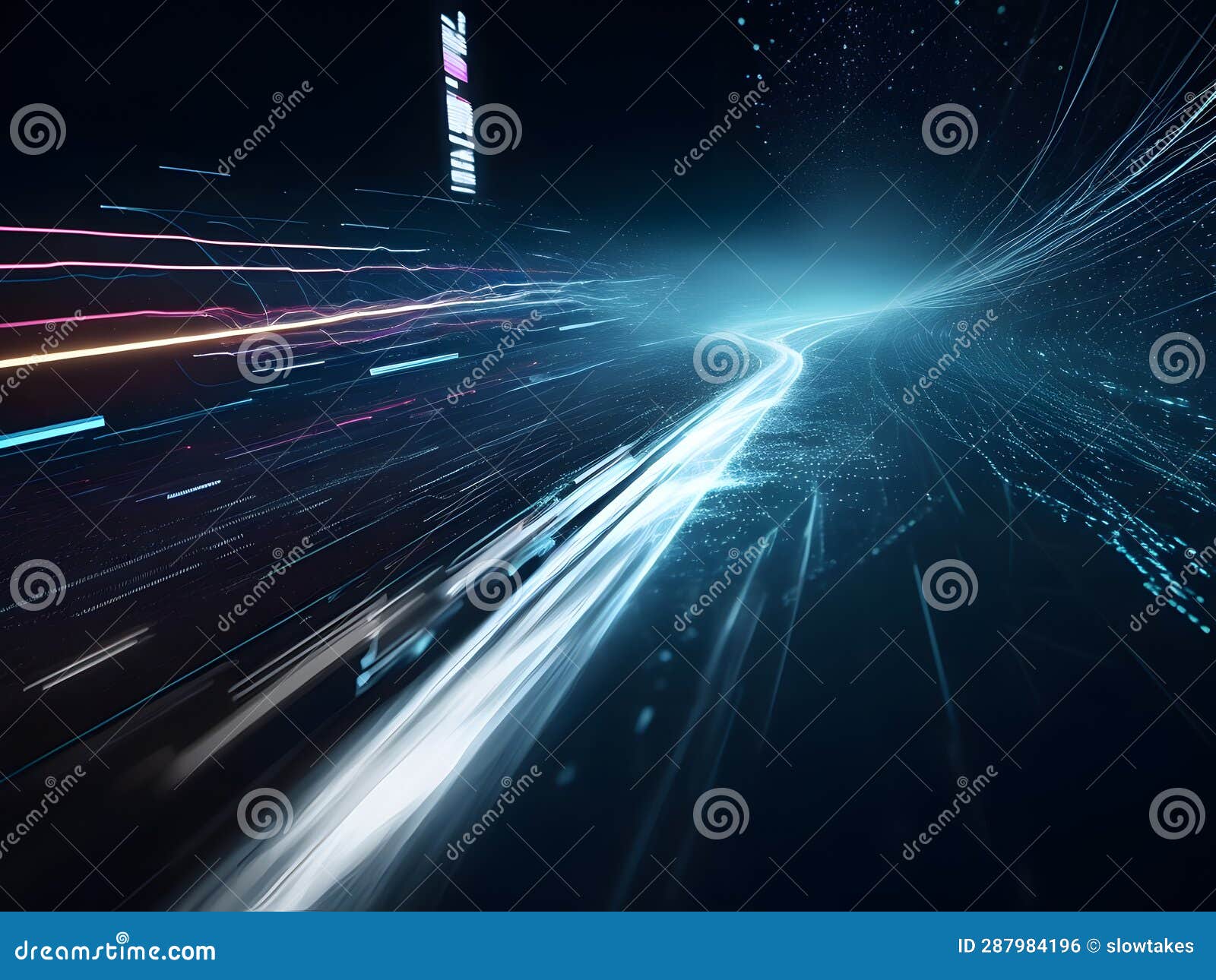 Abstract Digital Background for Tech Envision a World Driven by Binary ...