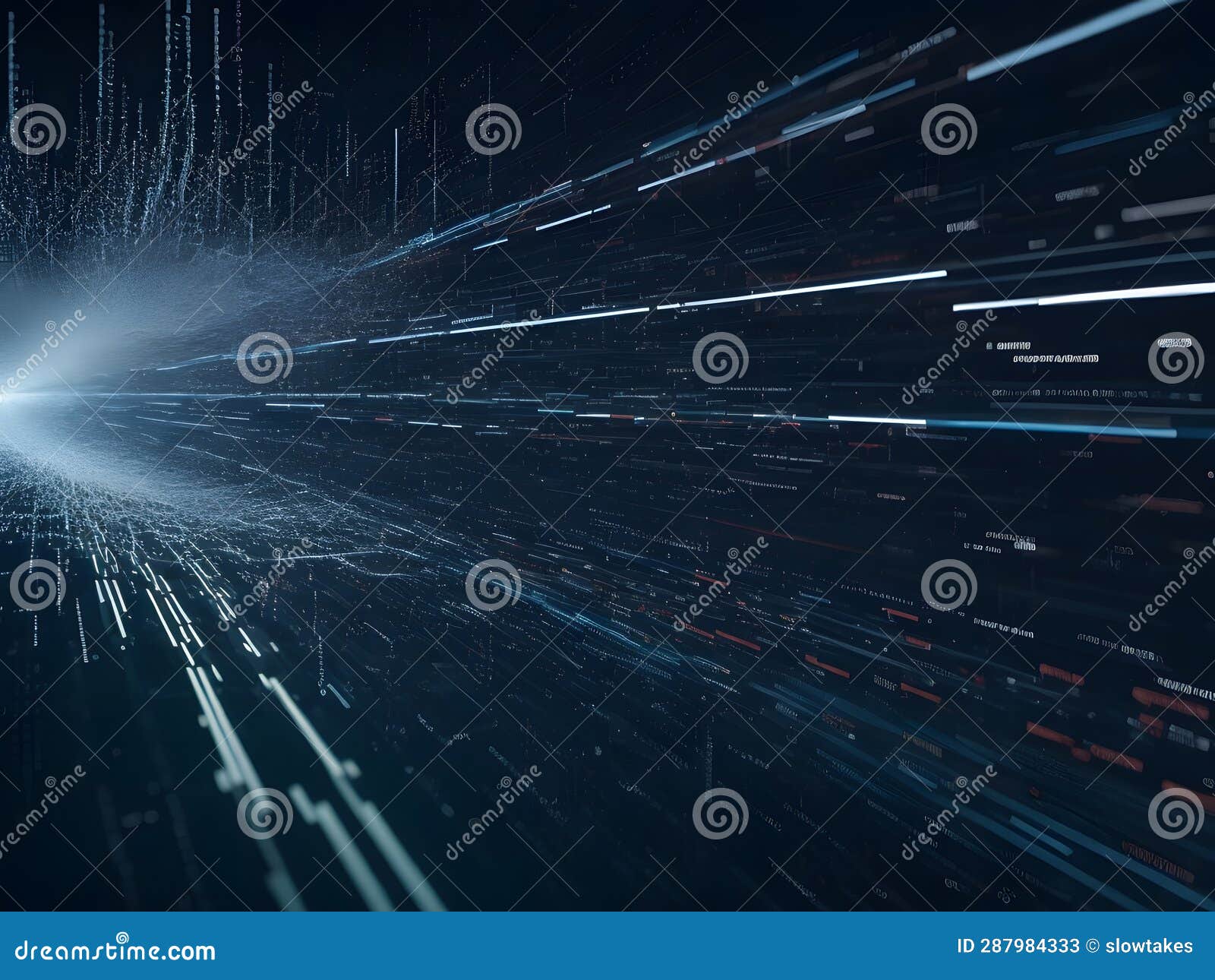 Abstract Digital Background for Tech Envision a World Driven by Binary Code Immersed in Coding ...