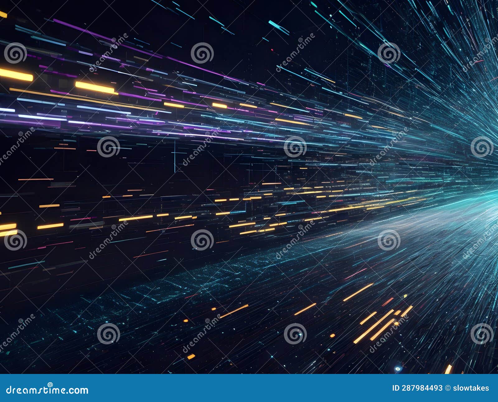 Abstract Digital Background for Tech Envision a World Driven by Binary Code Immersed in Coding ...