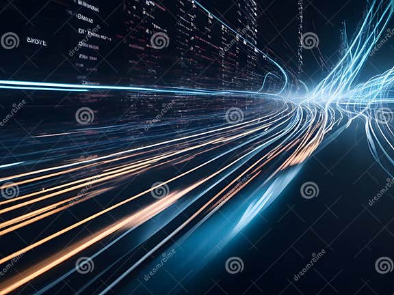 Abstract Digital Background for Tech Envision a World Driven by Binary Code Immersed in Coding ...