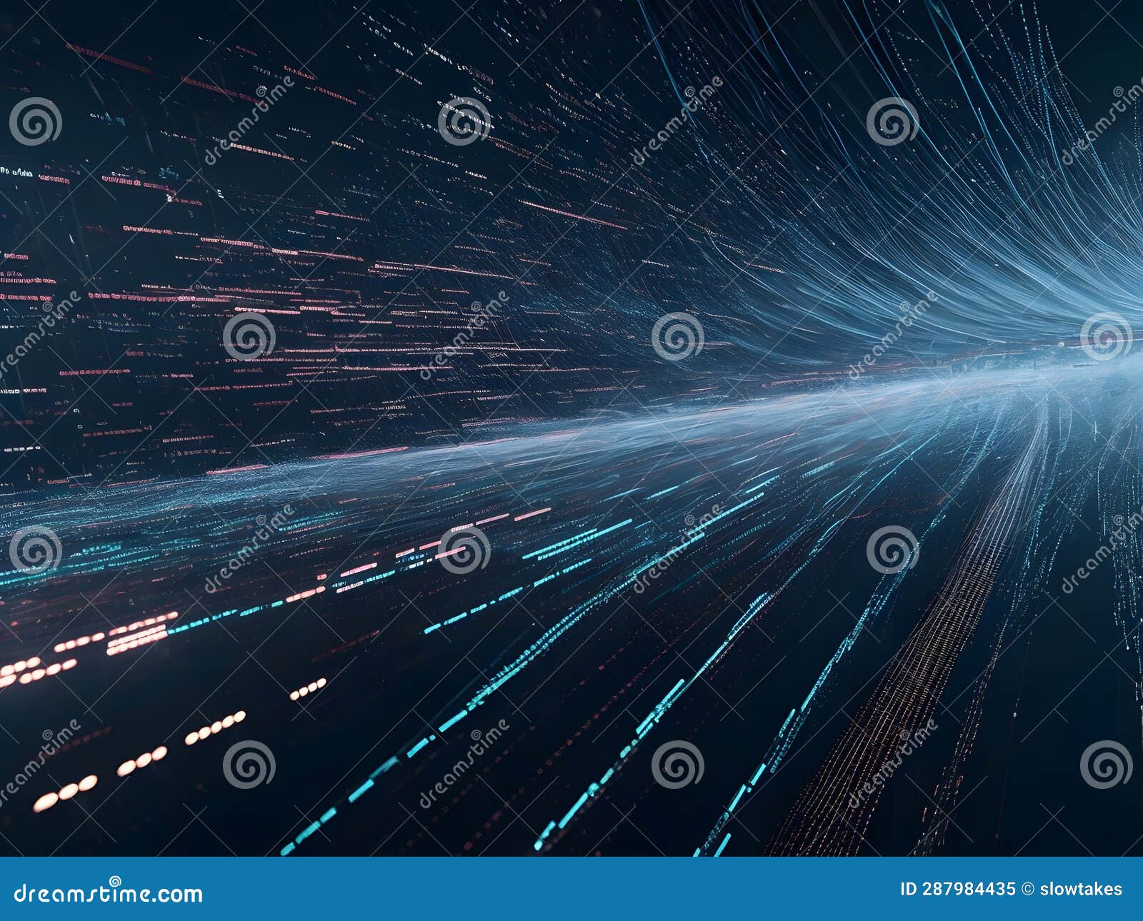 Abstract Digital Background for Tech Envision a World Driven by Binary Code Immersed in Coding ...