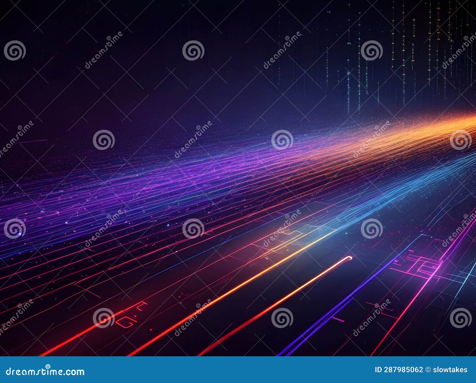Abstract Digital Background for Tech Envision a World Driven by Binary Code Immersed in Coding ...