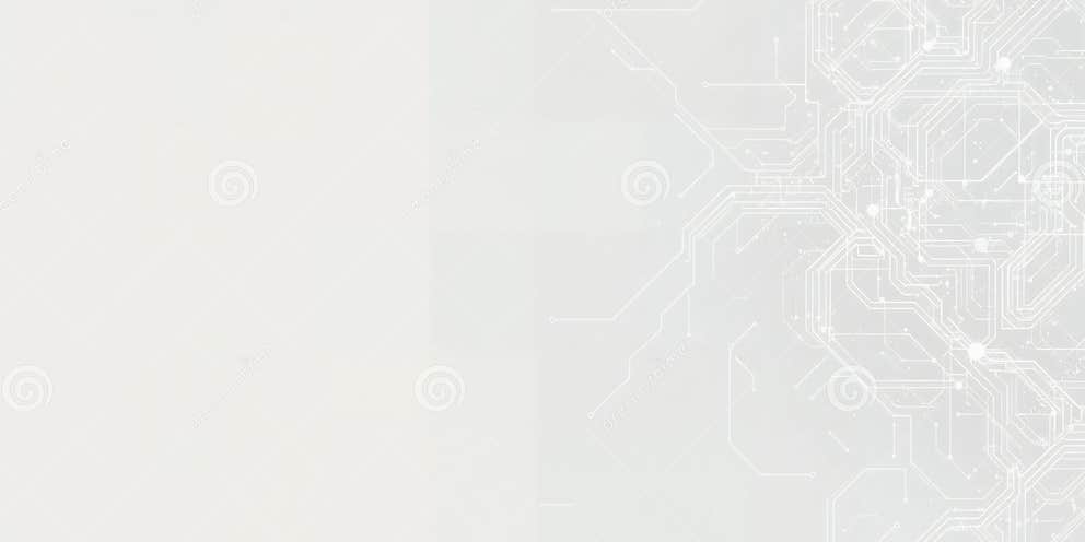 Abstract Digital Background with White Circuit Board Pattern Stock ...