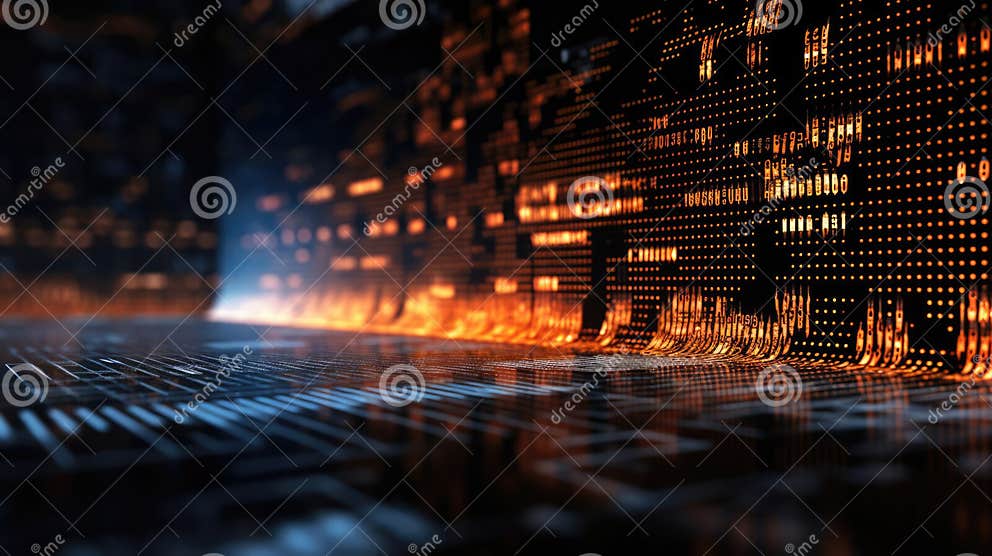 Abstract Digital Binary Code Background, the Language of the Digital ...