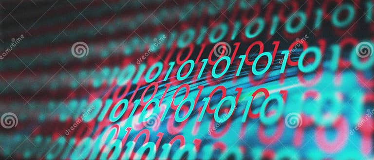 Abstract Digital Binary Code Pattern Stock Illustration - Illustration of code, glitch: 334462182
