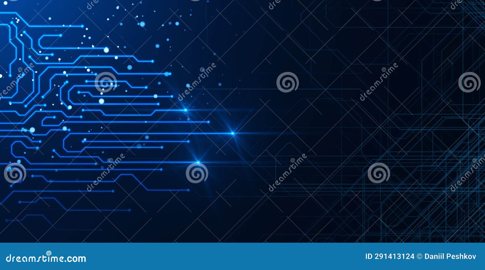Abstract Digital Circuit Backdrop. Technology, Chip and Innovation ...