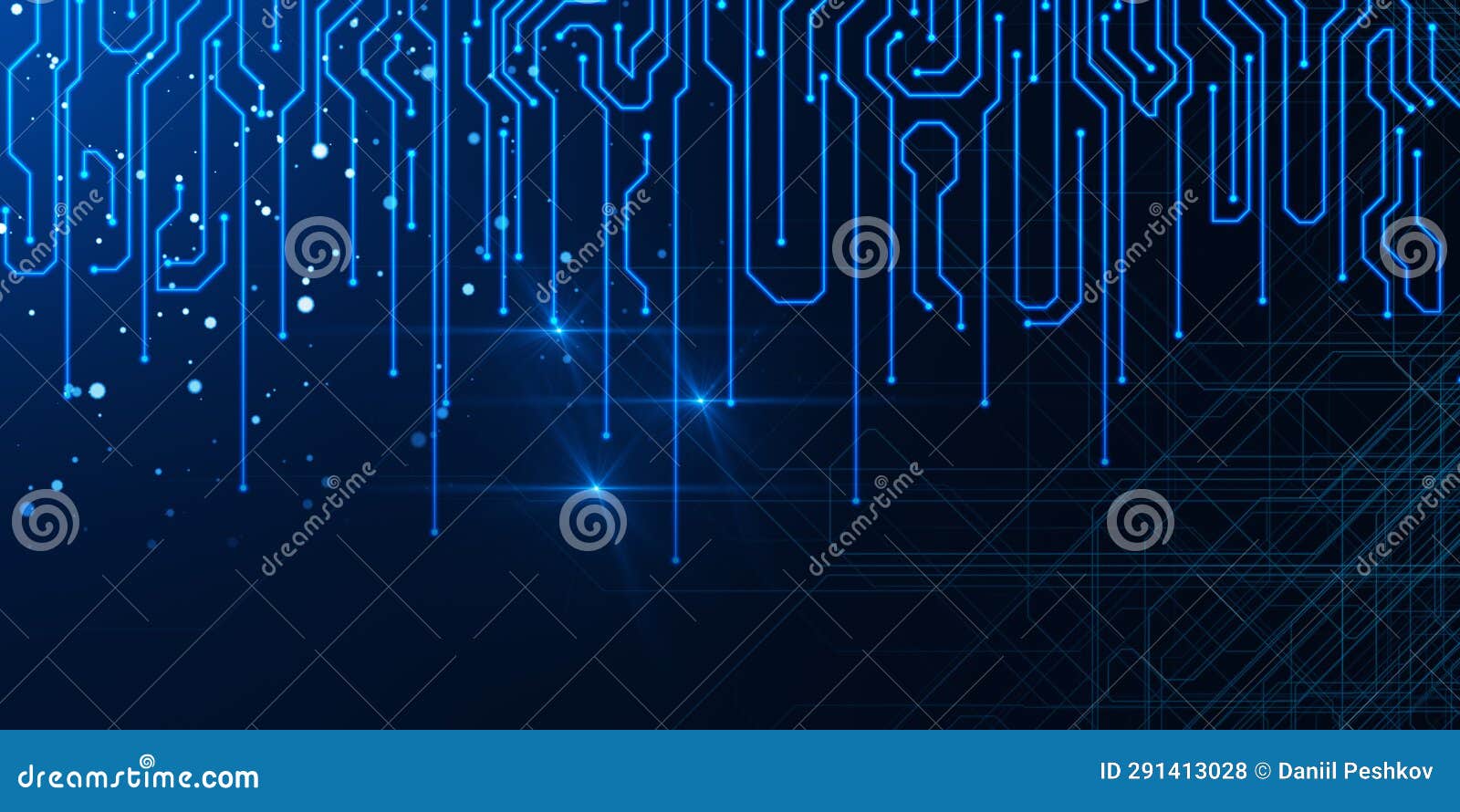 Abstract Digital Circuit Wallpaper. Technology, Chip and Innovation ...