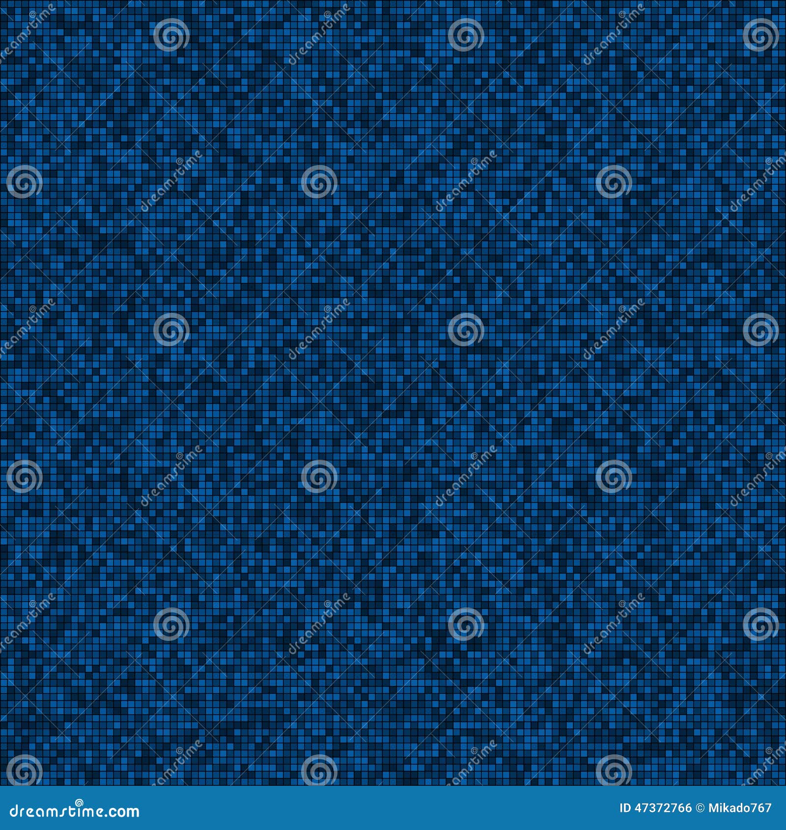 Abstract Digital Blue Pixels Seamless Pattern Stock Vector ...