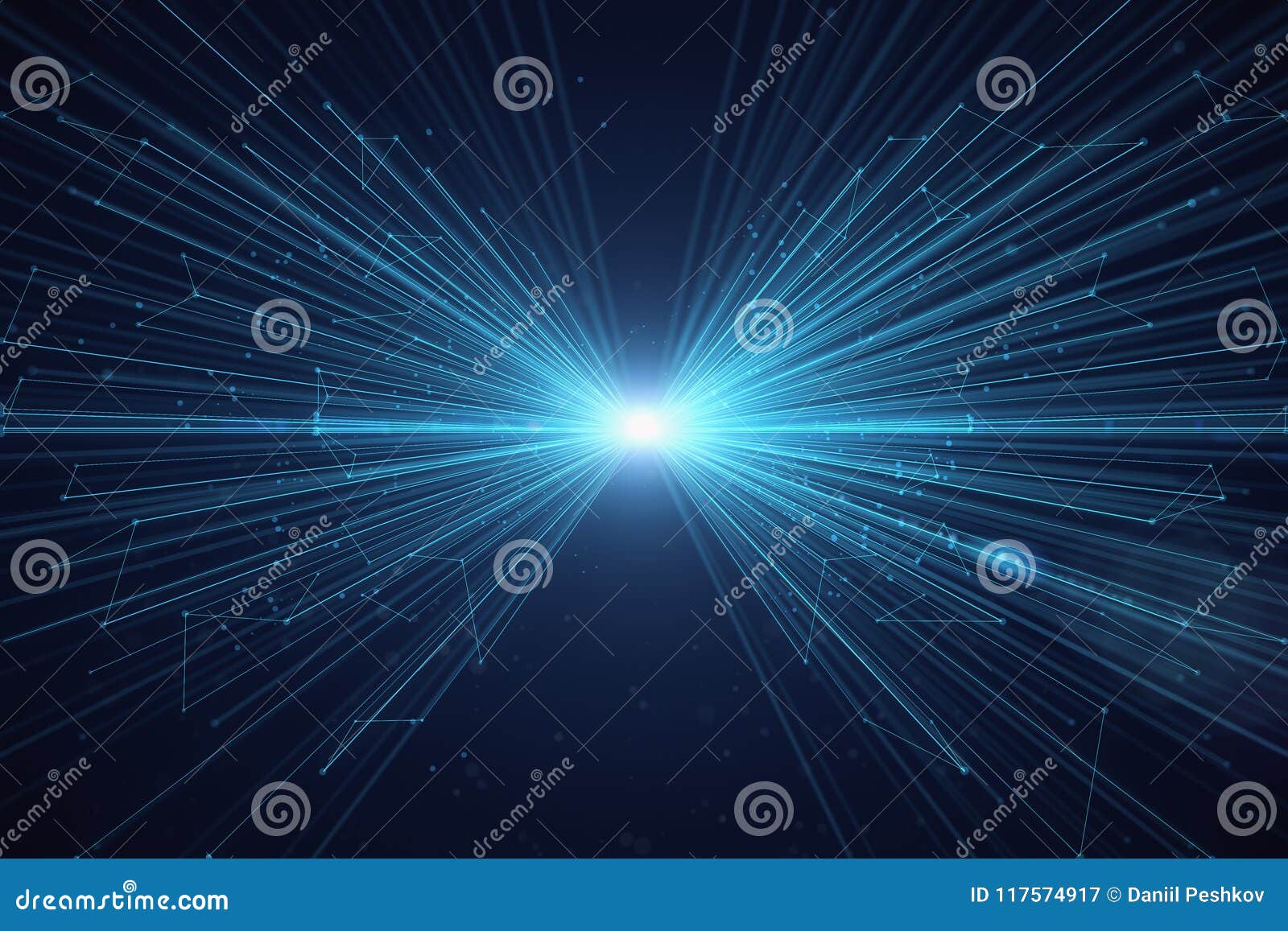 Abstract Blue Ray Background Stock Illustration - Illustration of ...