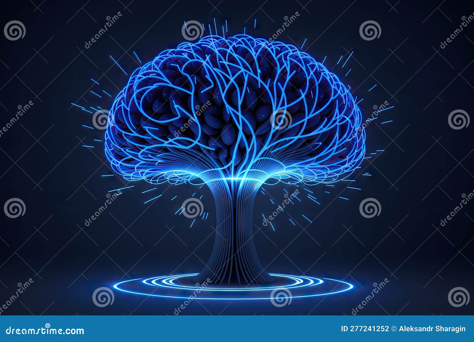 Abstract Digital Brain. Neural Network Concept Stock Illustration ... Abstract Digital Brain. Neural Network Concept Stock Illustration ...
