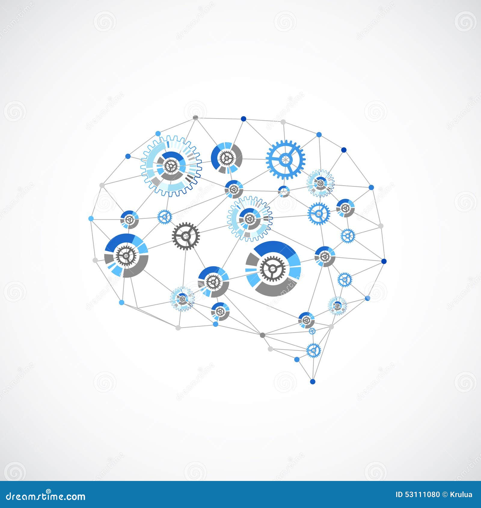 Abstract Digital Brain,technology Concept. Stock Vector - Illustration ...