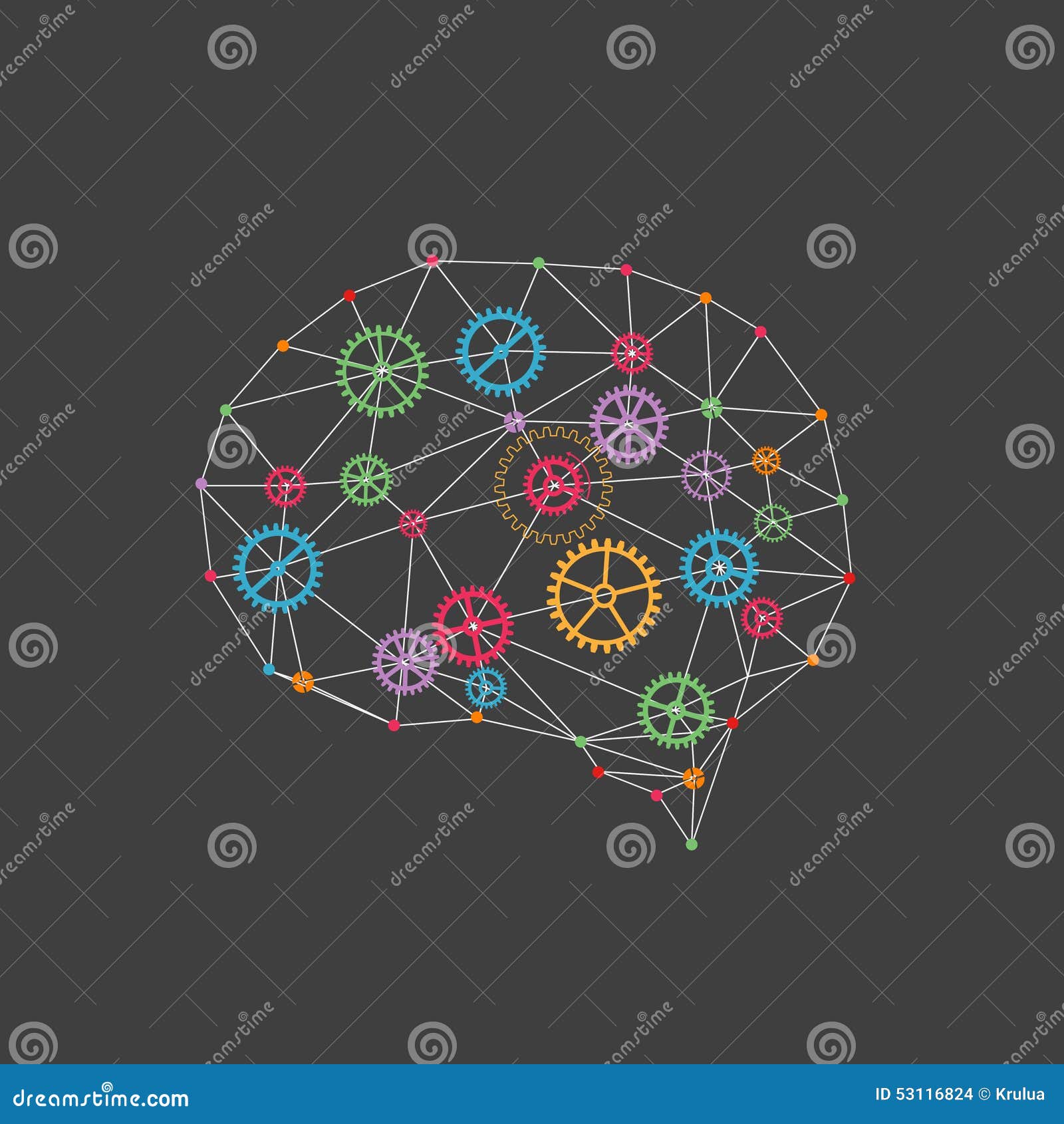 Abstract Digital Brain,technology Concept. Stock Vector - Illustration ...
