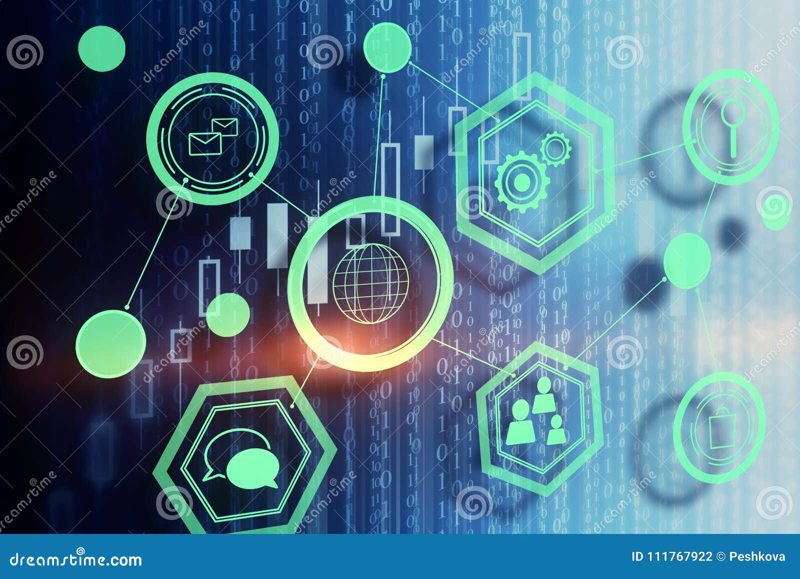 Finance and future concept stock illustration. Illustration of display ...