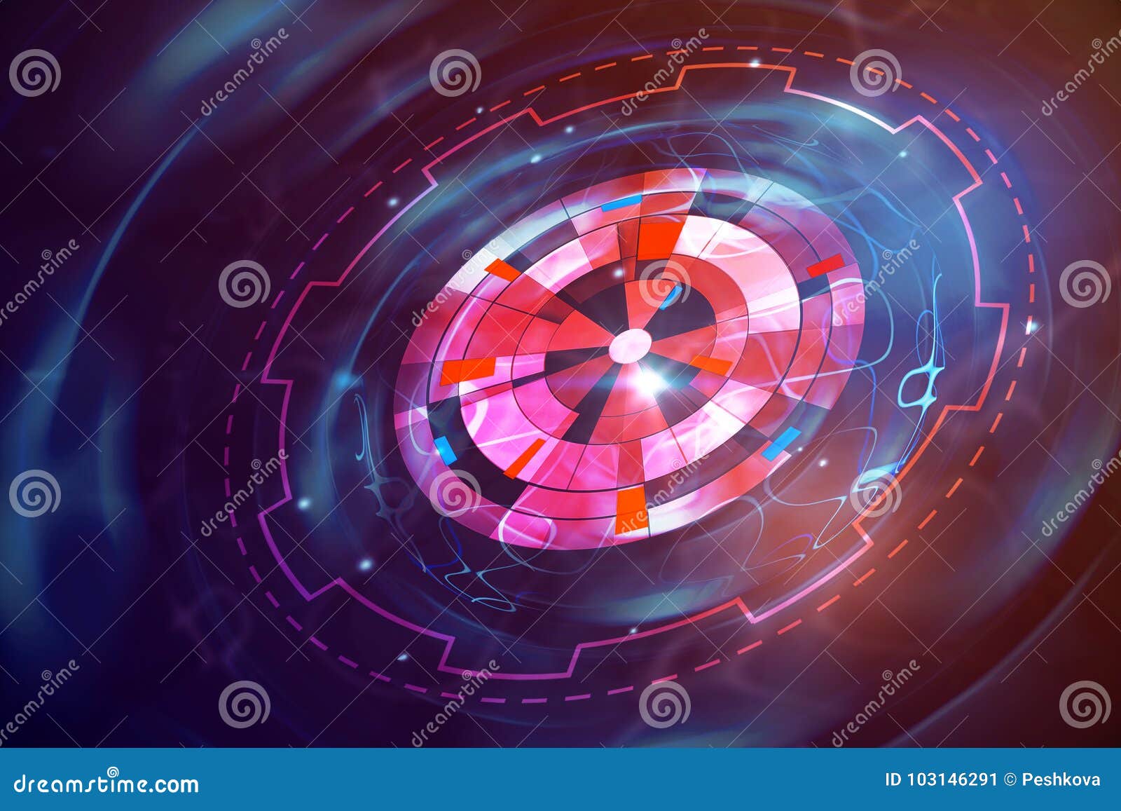 Abstract digital button stock illustration. Illustration of ...