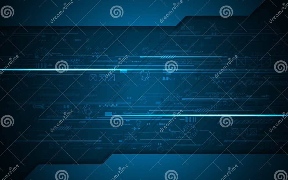Abstract Digital Circuit Texture Pattern Technology Innovation Concept ...