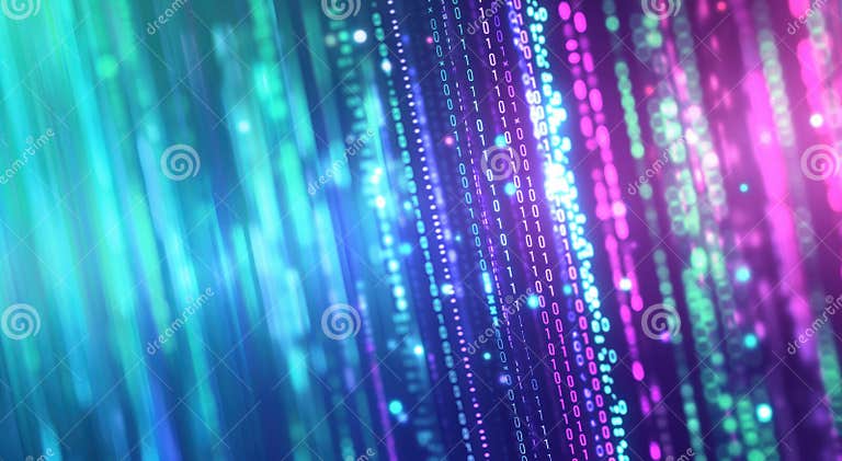 Abstract Digital Code Background Stock Illustration - Illustration of ...