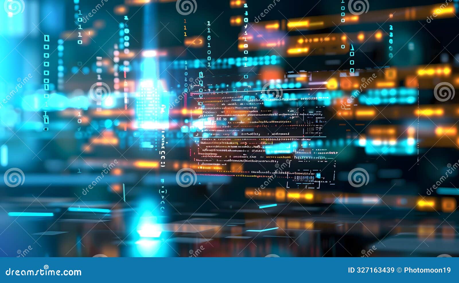 Abstract Digital Code Background Representing Data and Technology_7 ...
