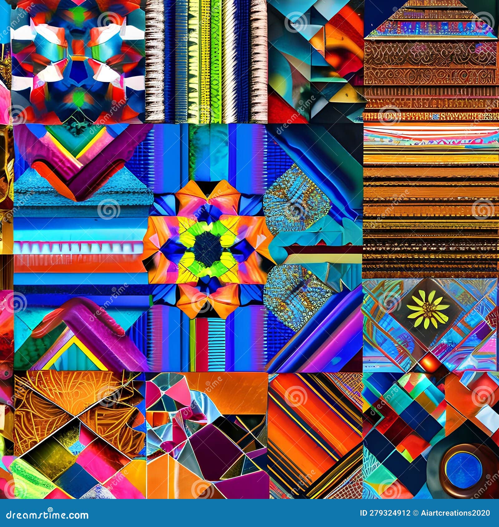 1446 Abstract Digital Collage: a Creative and Eclectic Background ...