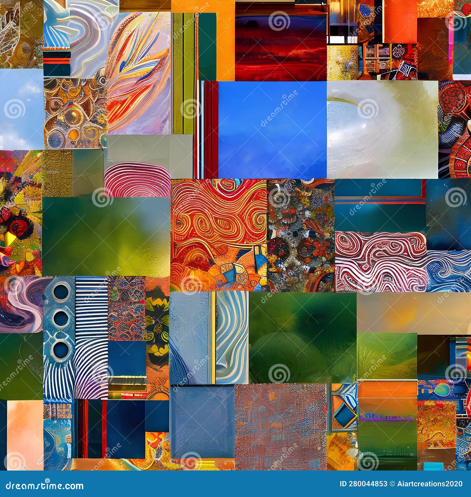 1628 Abstract Digital Collage: A Creative And Eclectic Background ...