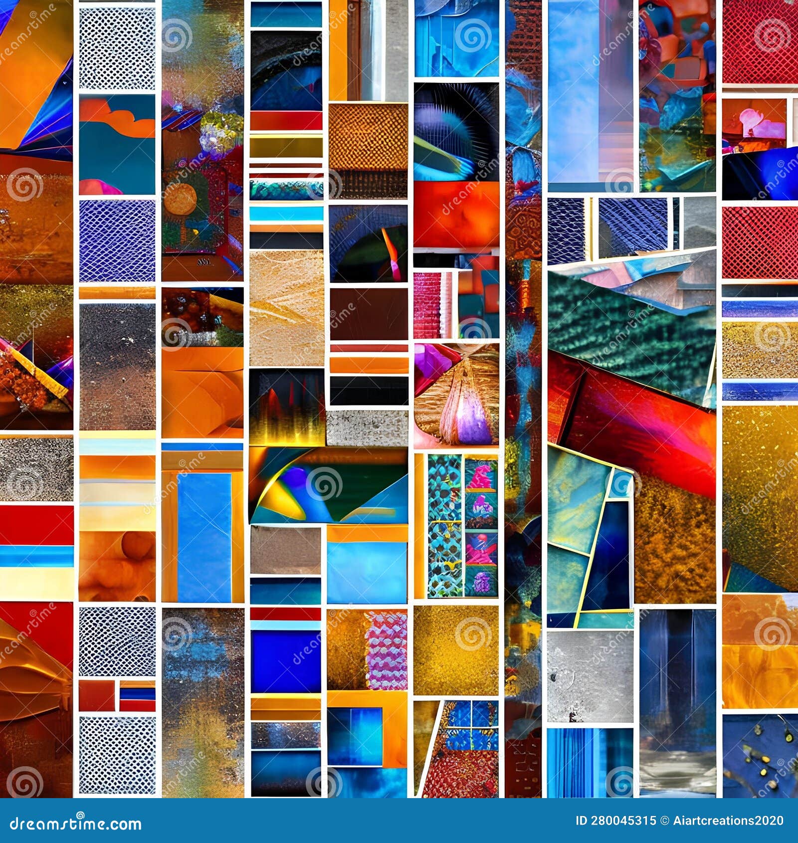 1648 Abstract Digital Collage: A Creative And Eclectic Background ...