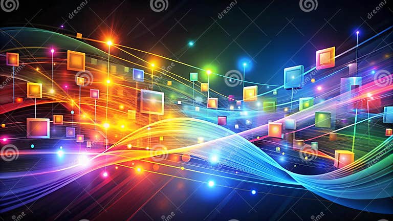 Abstract Digital Communication: a Symphony of Lines and Colors ...