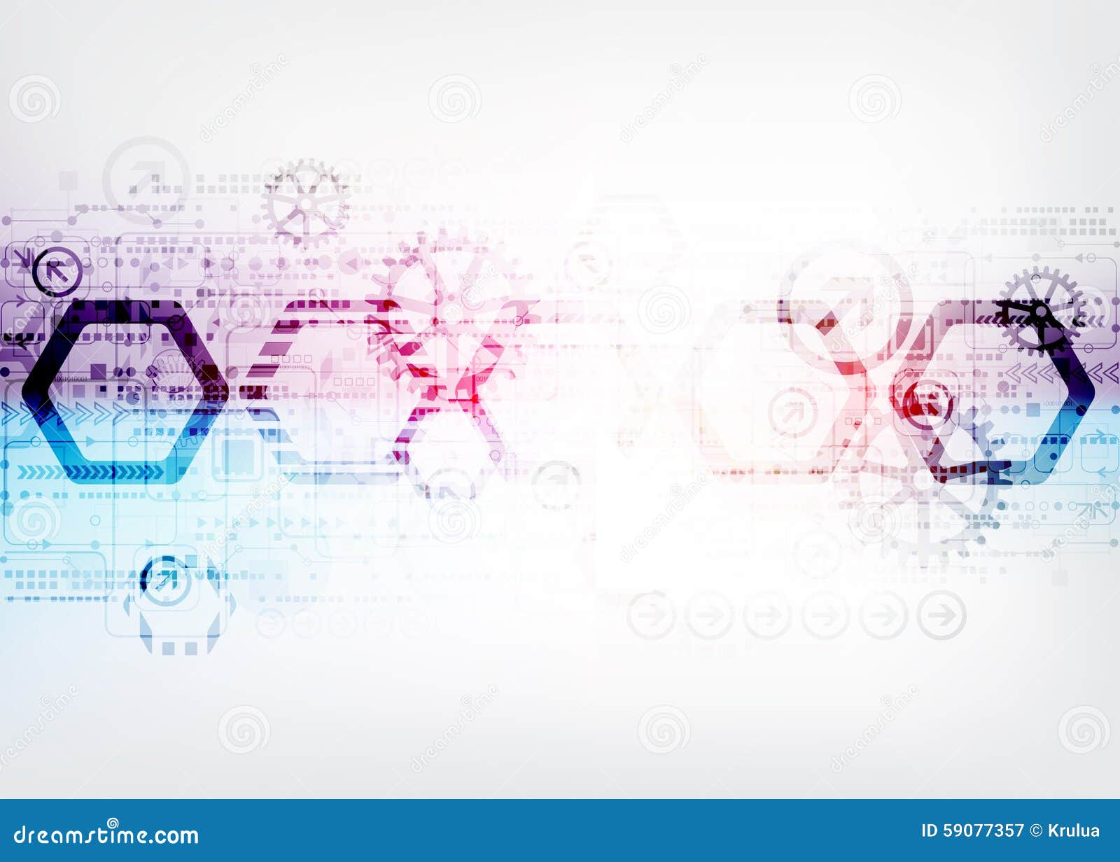 Abstract Digital Communication Technology Background. Stock Vector ...