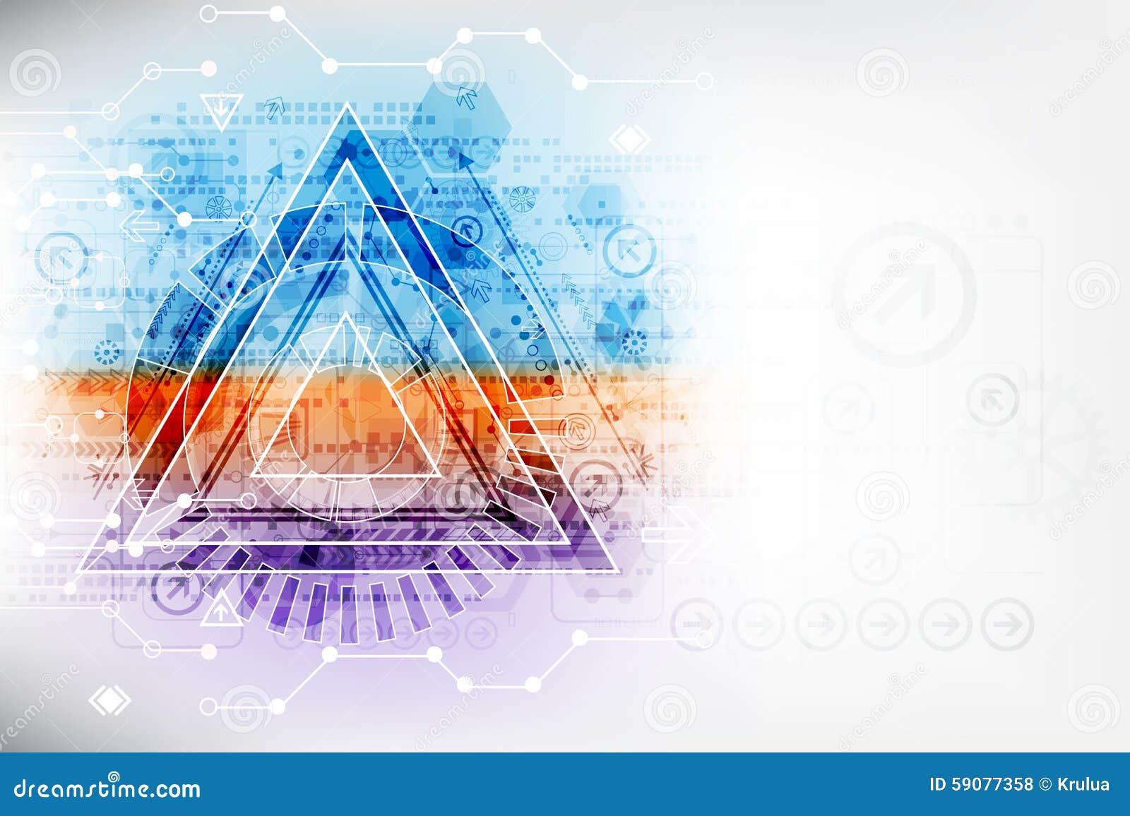 Abstract Digital Communication Technology Background. Stock Vector ...