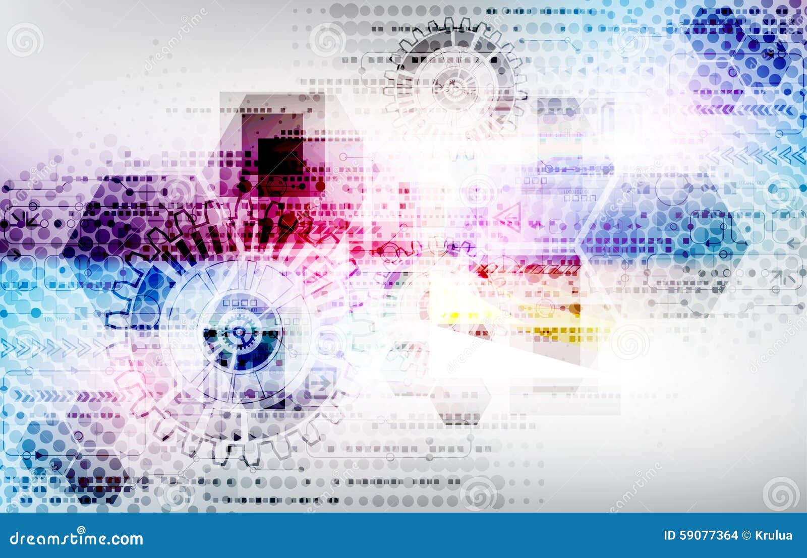 Abstract Digital Communication Technology Background. Stock Vector ...
