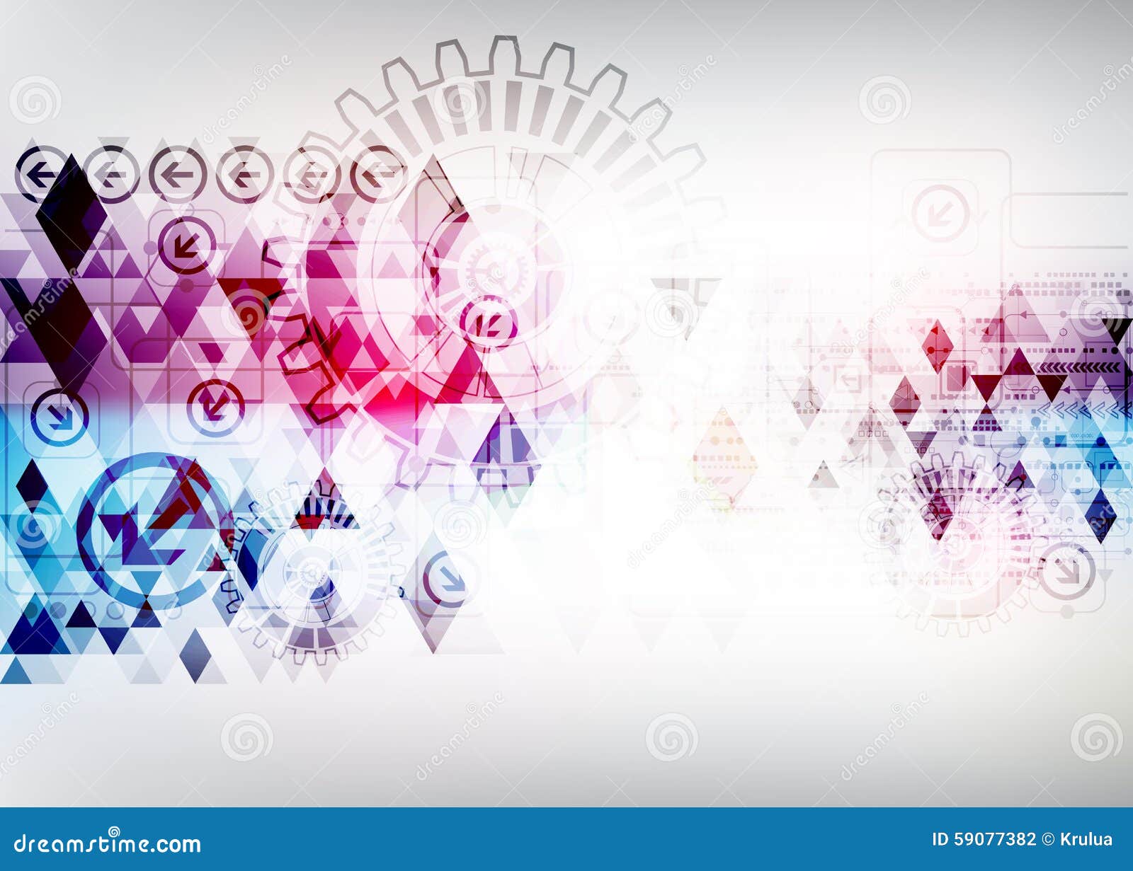 Abstract Digital Communication Technology Background. Stock Vector ...