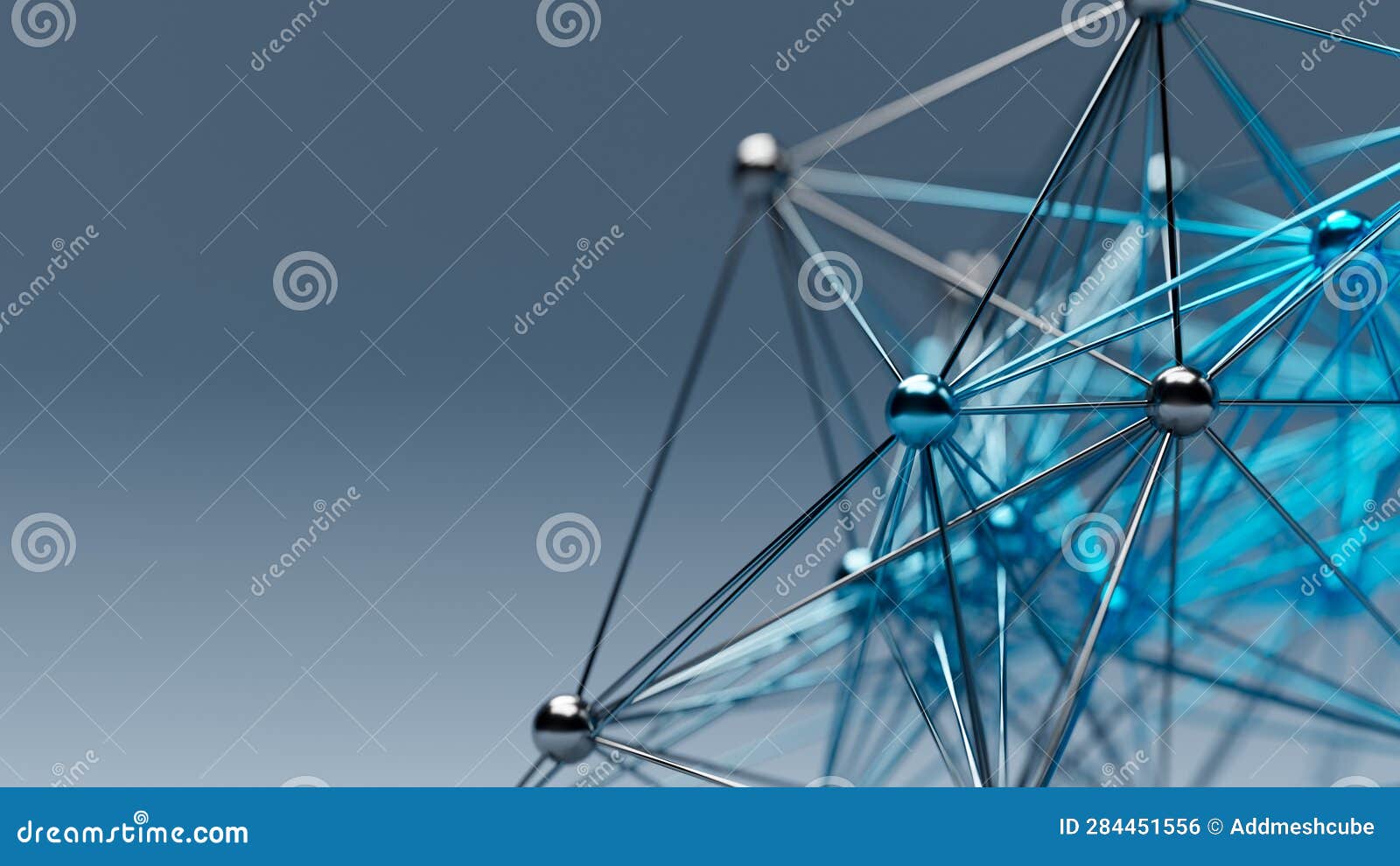 Abstract Digital Connected Line Concept Background, 3d Rendering Stock ...