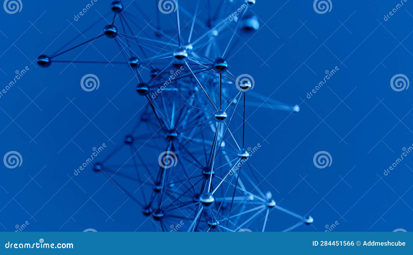 Abstract Digital Connected Line Concept Background, 3d Rendering Stock ...