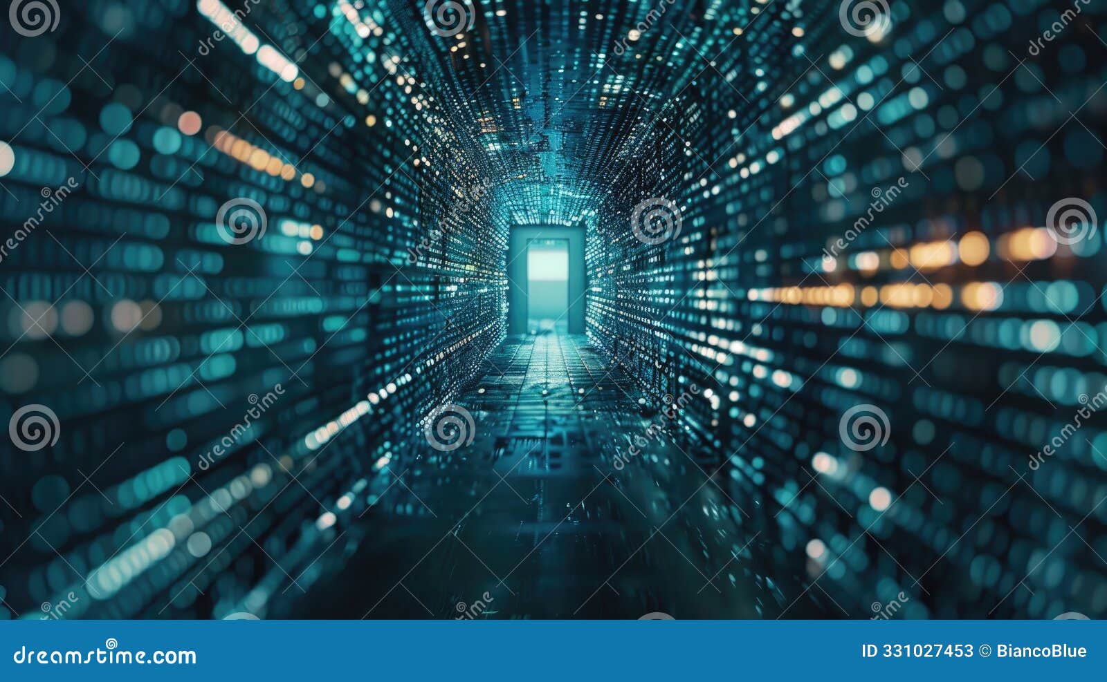 Abstract of Digital Connected Shape and Particle with Tech Cyber Style ...