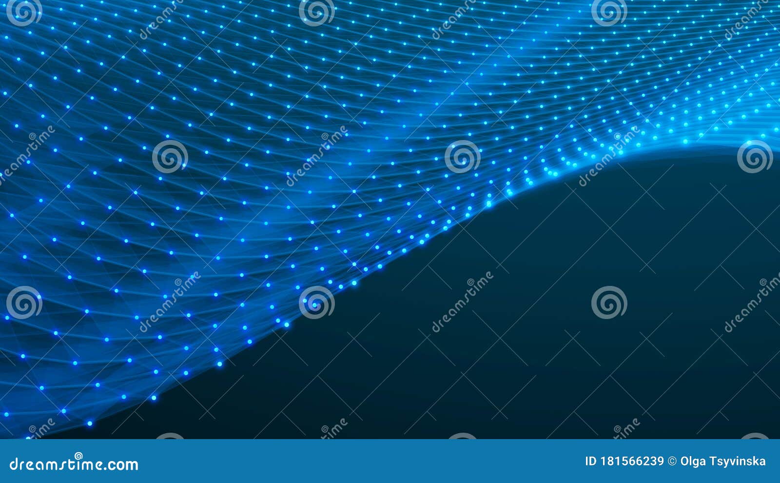 Abstract Digital Connection Dots And Lines Technology Background Network Connection Structure